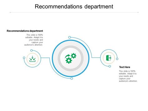 Recommendations Department Ppt Powerpoint Presentation Layouts Background Cpb Presentation