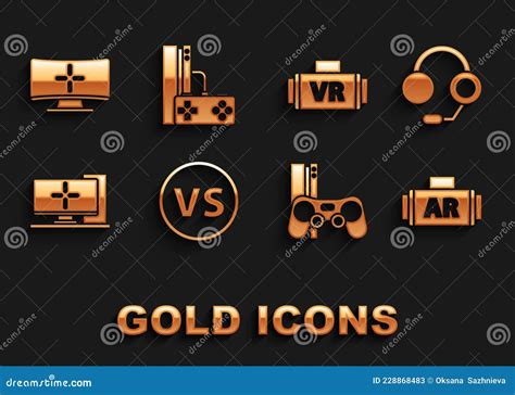 Set Vs Versus Battle Headphones Ar Augmented Reality Game Console With Joystick Computer