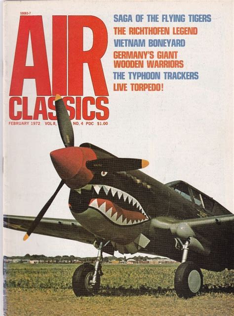 Air Classics February 1974 Magazine Cover Vintage Sport Aviation