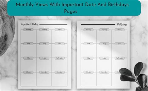 5 Year Planner 2023 2027 5 Years Monthly Planner 60 Months