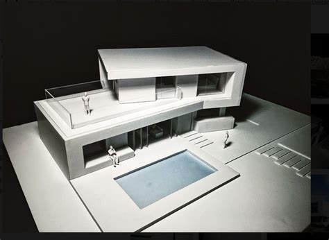 Graduation Work에 있는 Hs님의 핀 건축 모델 만들기 모던 하우스 외관 미니멀리즘 건축