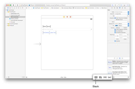 Ios Cant Find Stack View Button On Xcode Stack Overflow