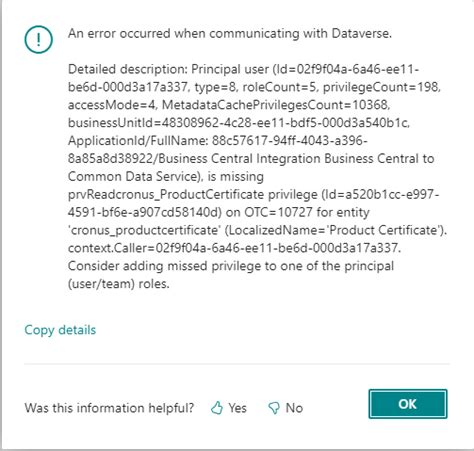 Business Central And Dataverse User Permissions