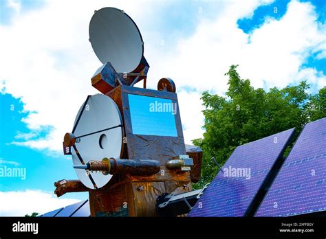 Meteorological Satellite Layout For Monitoring Climate And Detecting