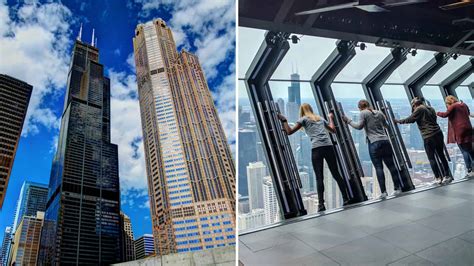 Chicago Willis Tower Skywalk Willis Tower Suspends Visitors Above