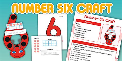 Number Six Craft Phát Triển Bởi Giáo Viên Twinkl