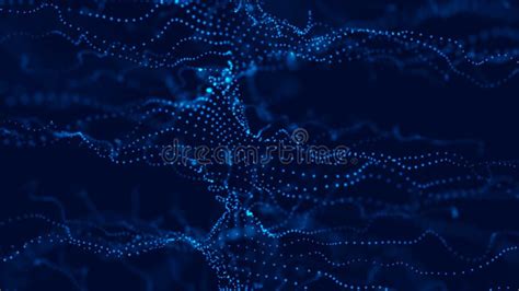 Wave 3d Big Data Visualization Data Technology Background Abstract