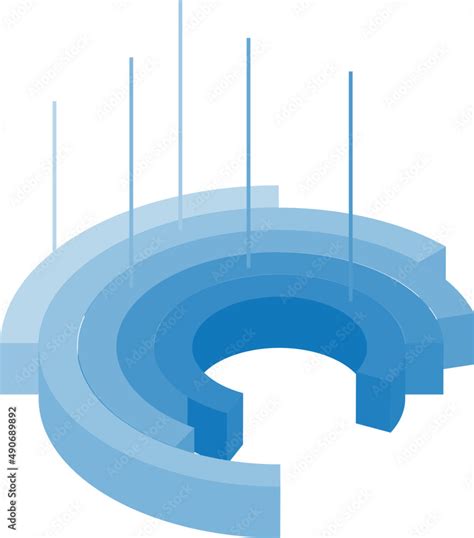 Poster Doughnut Graph Or Chart Elements As Diagram Design For Business