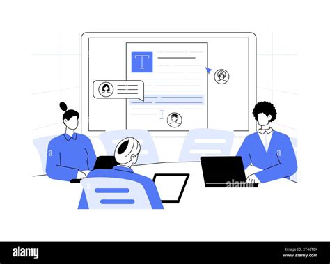 Collaborative Editing Abstract Concept Vector Illustration Stock Vector Image Art Alamy