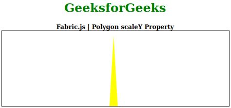 Fabric Js Polygon ScaleY Property GeeksforGeeks