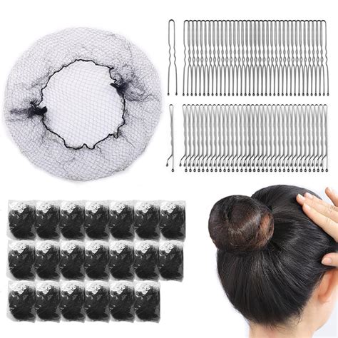 120pcs Elastic Hair Net Set For Food Service Workers 20pcs