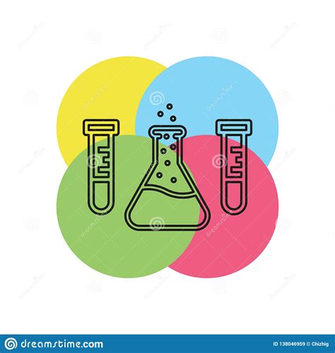 Science Lab Flask Laboratory Tubes Stock Illustration Illustration Of Experiment Reaction