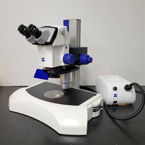 Zeiss Stereo Microscope Discoveryv8 With Transmitted Light Stand And 3