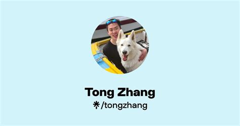 Tong Zhang Twitter Instagram Linktree