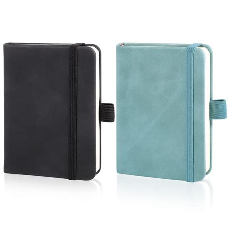Pack Mini Notebooks Inch Pocket Notebook Small Leather Notebooks Hardcover Pocket