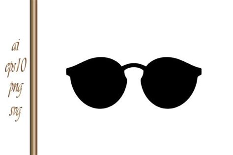 Glasses Icon Stencil Vector Graphic By Irynashancheva · Creative Fabrica