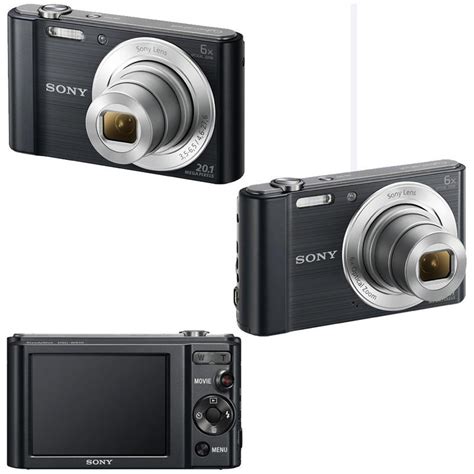 Sony Cybershot Dsc W810 201mp Digital Camera Black With 6x Optical Zo