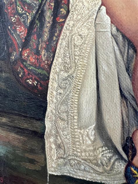 George Vaughan Curtis Female Nude In Hammock” Neoclassical Oil