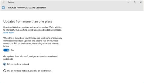 Save Bandwidth By Disabling Windows Update Sharing Over Internet