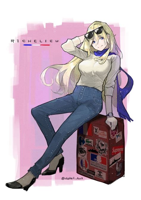 Richelieu And Richelieu Kantai Collection Drawn By Dafei Danbooru
