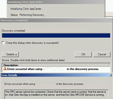 Citrix XenApp Discovery Error Domain Name Or Admin Password Change Tech Journey