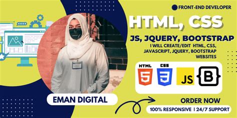Design A Responsive Html Css Js Bootstrap Website For You By Emandigi