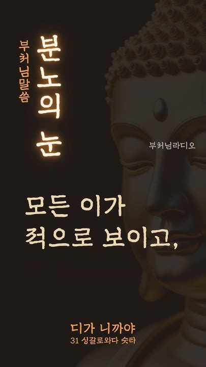 분노의 눈 타인에게서 보는 것은 종종 자신의 마음이 반영된 것이니라 부처님말씀 명상의 말씀 석가모니 부처님 명언