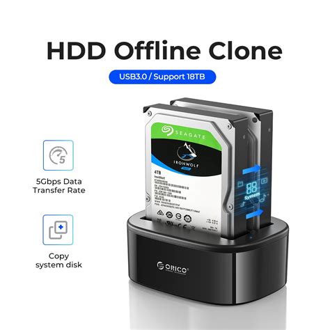 ORICO Inch Hard Drive Docking Station Dual Bay Hard Drive Cloning Dock External SATA