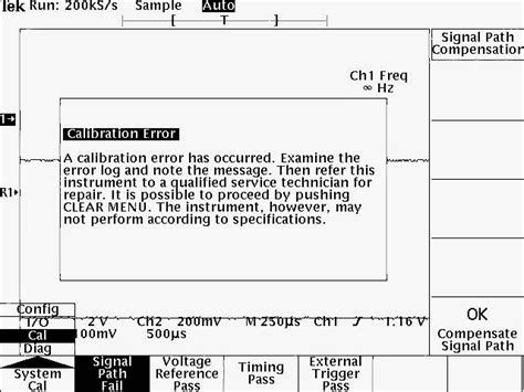 Calibration And Acquisition Problems On Tektronix TDS Oscilloscope ToughDev