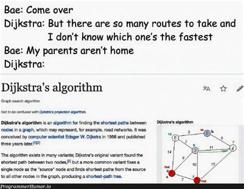 Djikstras Algorithm ProgrammerHumor Io