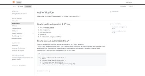 how to create notes with the endear api in python endgrate