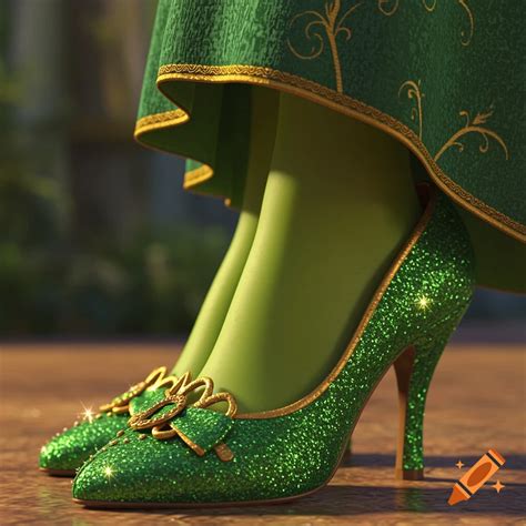 Princess Fionas Green Shoes From Shrek On Craiyon