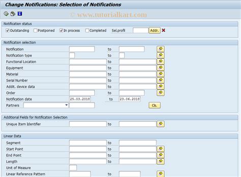 IW SAP Tcode Change Notifications