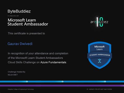 gaurav dwivedi on linkedin azure cloudcomputing skillchallenge bytebuddiez mlsa