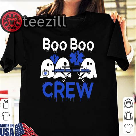 Halloween Boo Boo Crew Ghost Paramedic Shirt Teezill