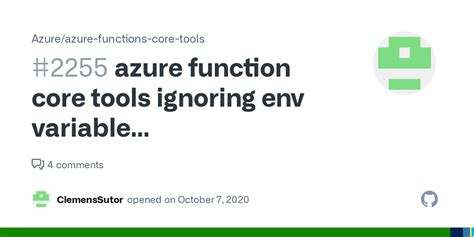 Azure Function Core Tools Ignoring Env Variable Azureclidisable