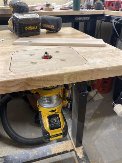 Anyone Else Ever Improvise A Router Table In The Midst Of A Project Because Router Tables Are