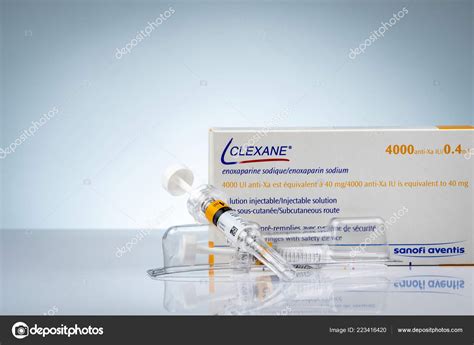 Chonburi Thailand October 2018 Clexane Syringes Solution Injection Pre