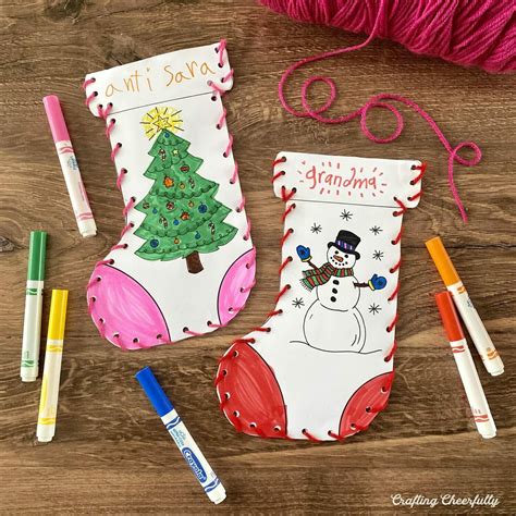 Printable Christmas Stocking Craft Free Printable Hq