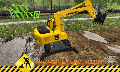 Komatsu Pw160 Fs17 Farming Simulator 17 Mod Fs 2017 Mod