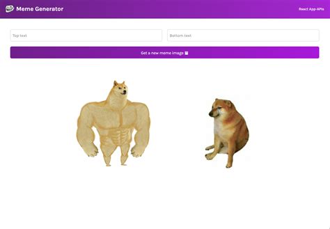 github anko21 meme generator a meme generator react app using apis