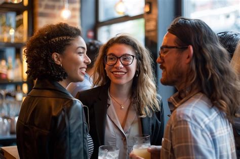 premium photo host a networking event where aspiring professiona