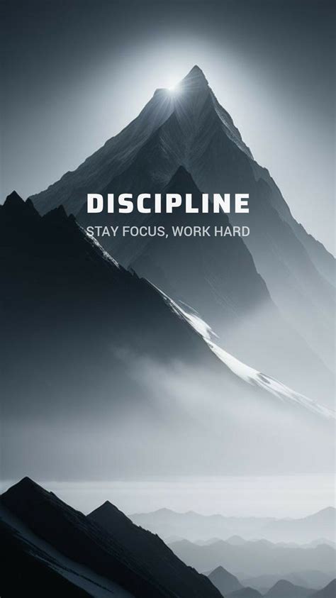 Discipline Wallpaper Stay Focused And Work Hard Immagini Motivanti