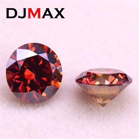 Djmax 희귀 비둘기 혈액 레드 모이사나이트 루즈 스톤 레드 퍼플 컬러 Vvs1 우수한 컷 컬러 핑크 모이사나이트 다이아몬드 5 9mm Aliexpress