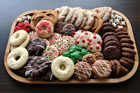 Premium Photo Assorted Holiday Cookie Platter