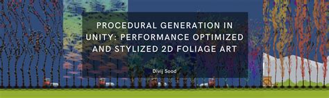 Generating Optimized 2d Art In Unity Procedural Generation For