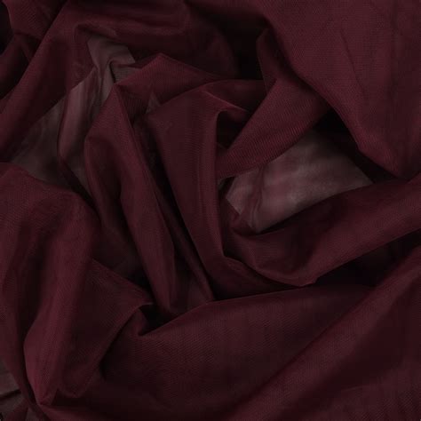 Bordeaux Bløt Tyll Stofflykke No