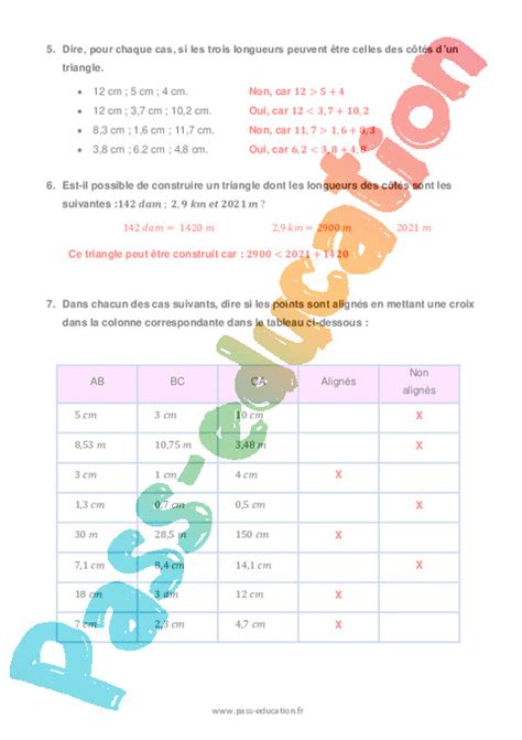 Inégalité Triangulaire Exercices Avec Les Corrections 1ere