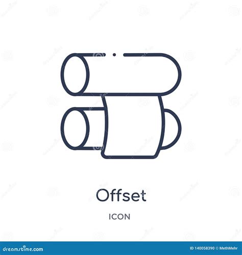 Linear Offset Icon From Geometry Outline Collection Thin Line Offset