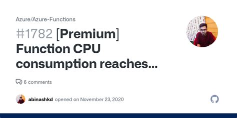 Premium Function CPU Consumption Reaches On Host Spin Up Issue Azure Azure